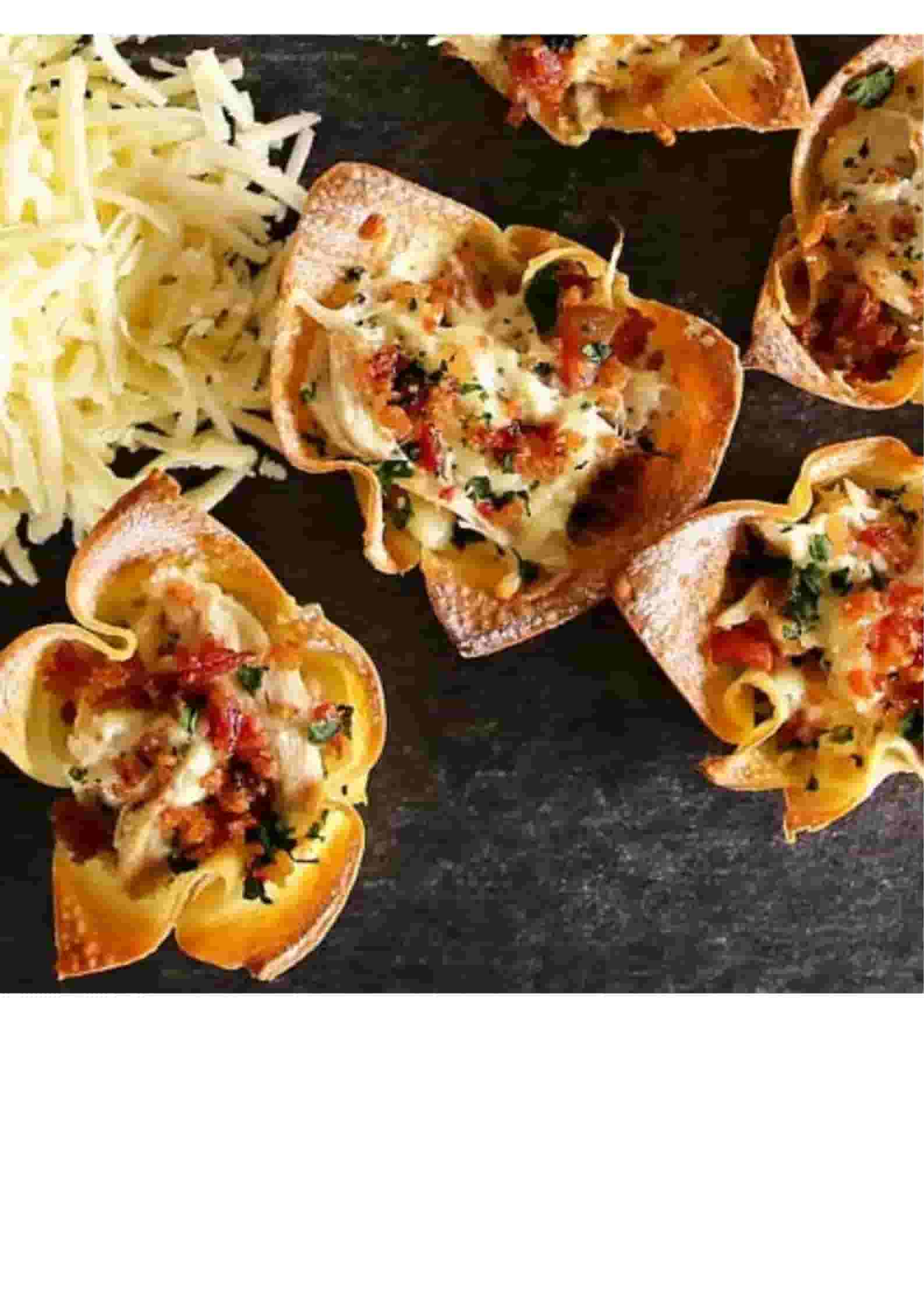 Keto Chicken Won-ton Cups - Keto Recipes