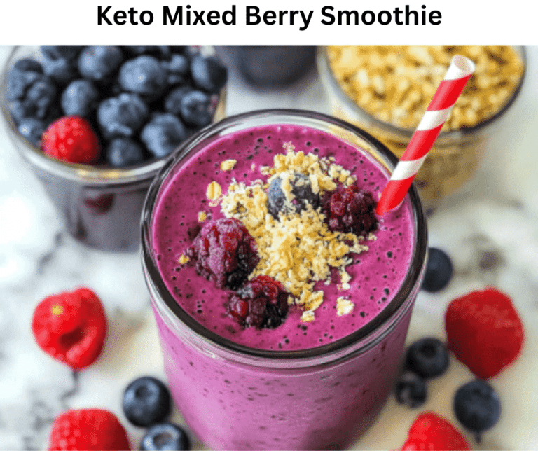 Keto Mixed Berry Smoothie - Keto Recipes