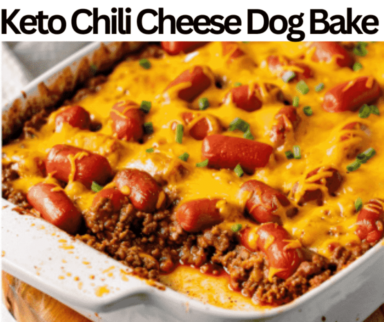 Keto Chili Cheese Dog Bake - Keto Recipes