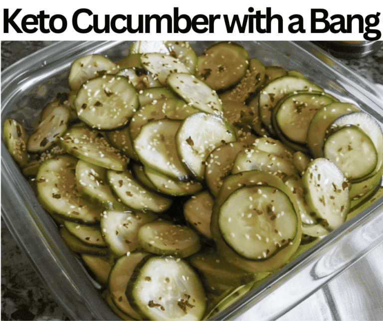Keto Cucumber with a Bang - Keto Recipes