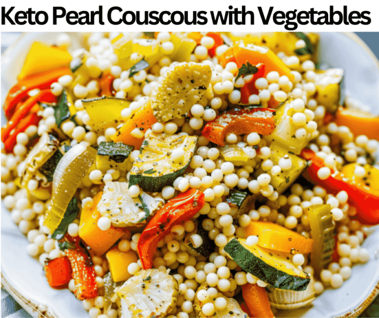 Keto Pearl Couscous with Vegetables - Keto Recipes