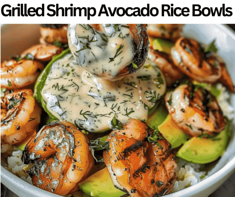 Grilled Shrimp Avocado Rice Bowls - Keto Recipes