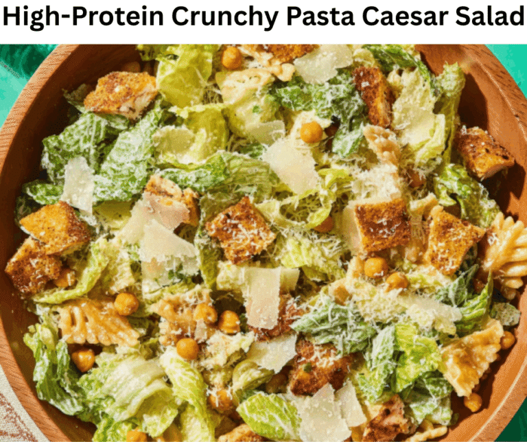 High-Protein Crunchy Pasta Caesar Salad - Keto Recipes
